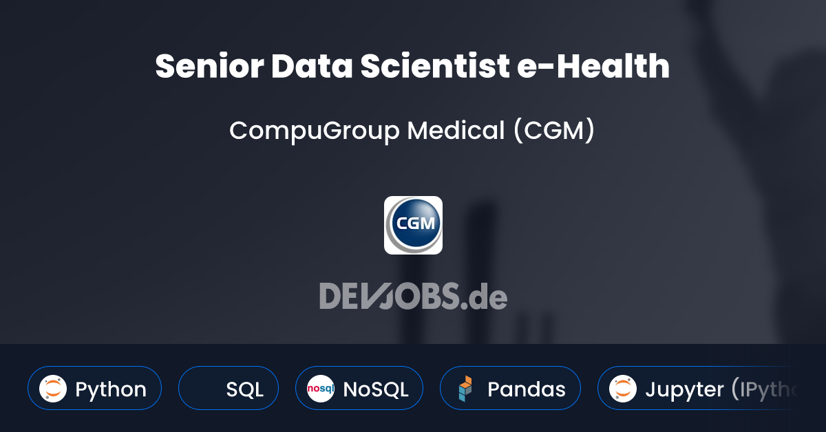 Senior Data Scientist e-Health bei CompuGroup Medical (CGM) | DEVjobs.de